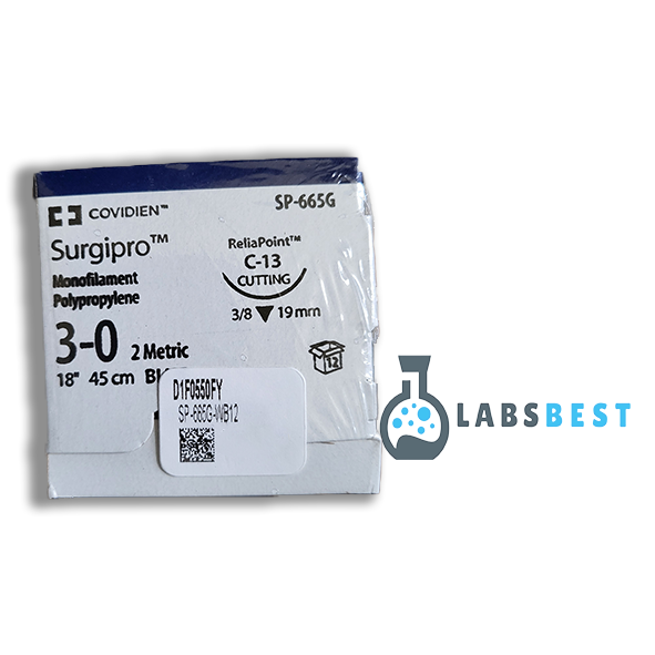 Covidien SURGIPRO II Suture, Reverse Cutting, Size 3-0, Blue, 18", Nee ...